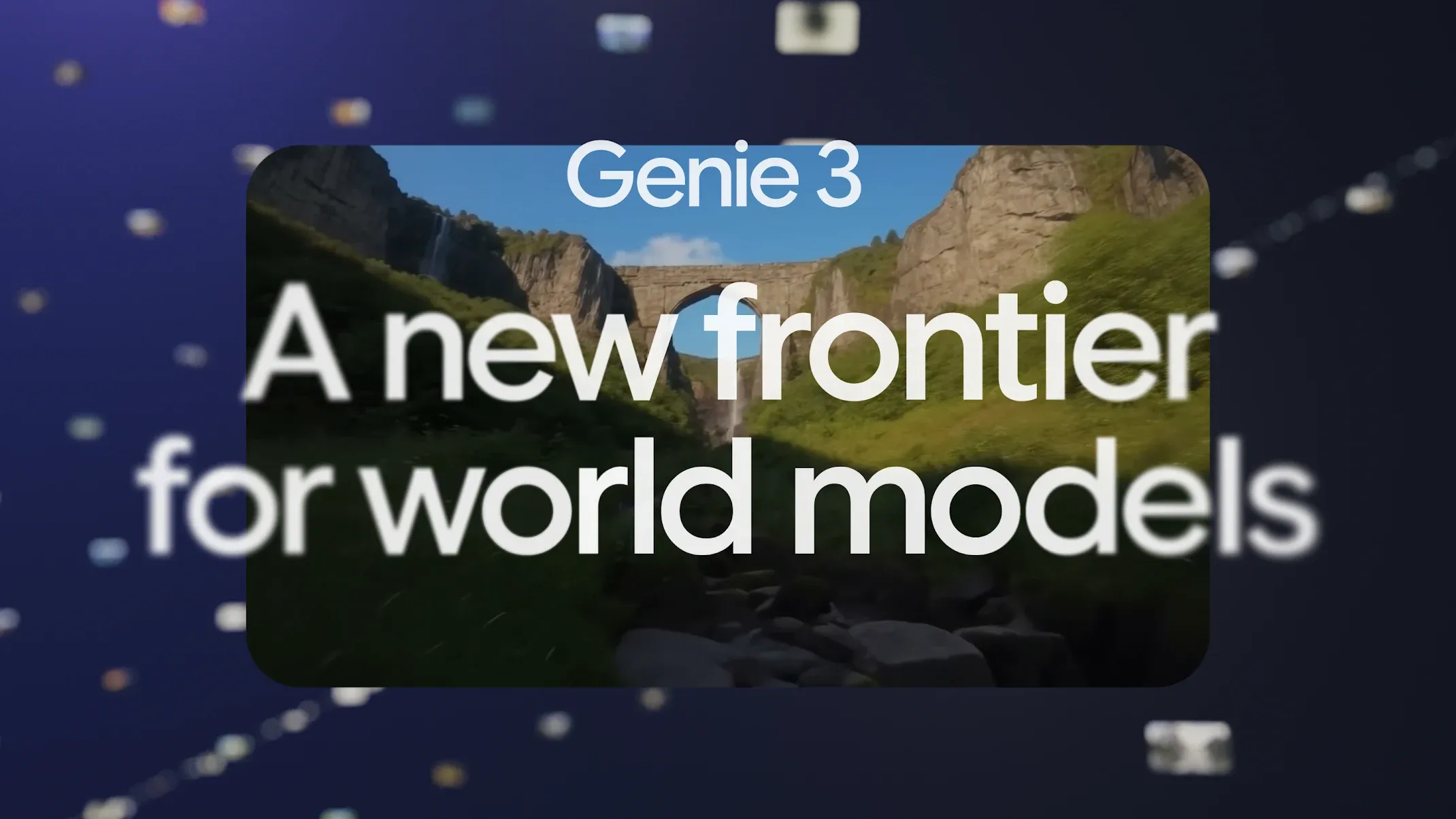 Genie 3 - A New Frontier for World Models | Google DeepMind AI Technology